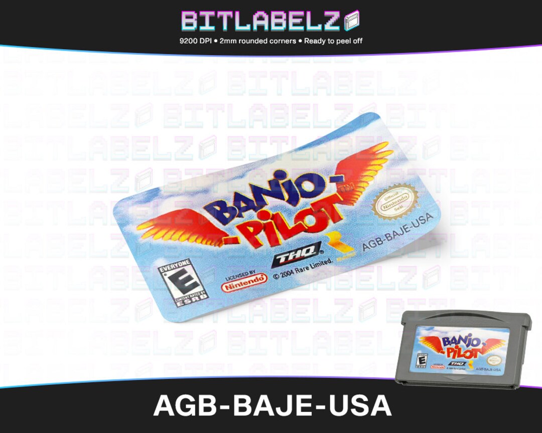 Banjo Pilot » Replacement Label » AGB-BAJE-USA - Etsy