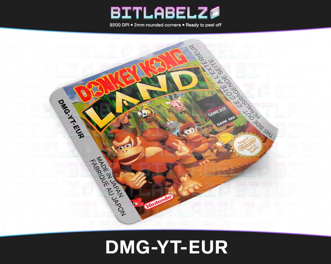 Donkey Kong Land » Replacement Label » DMG-YT-EUR - Etsy