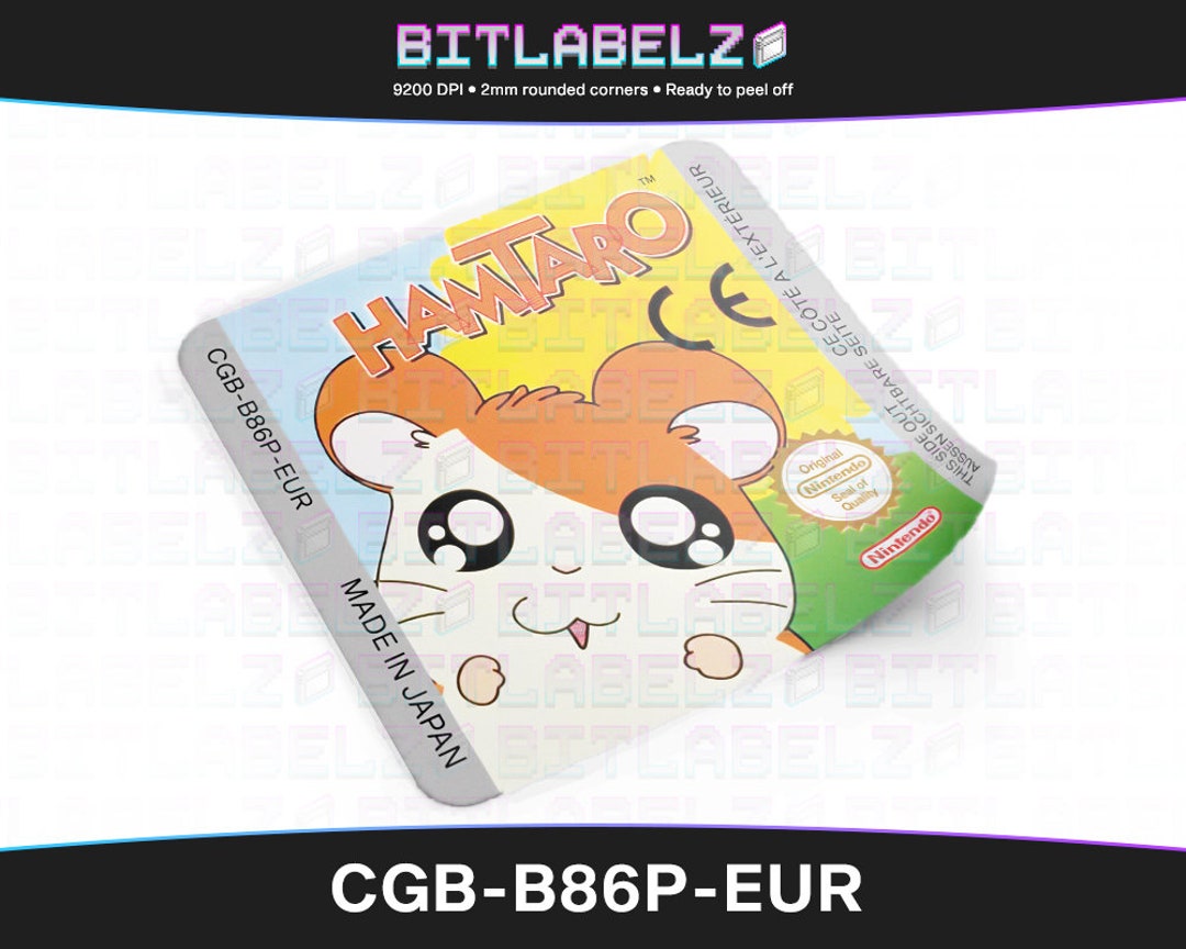 Hamtaro: Ham-hams Unite! » Replacement Label » CGB-B86P-EUR - Etsy