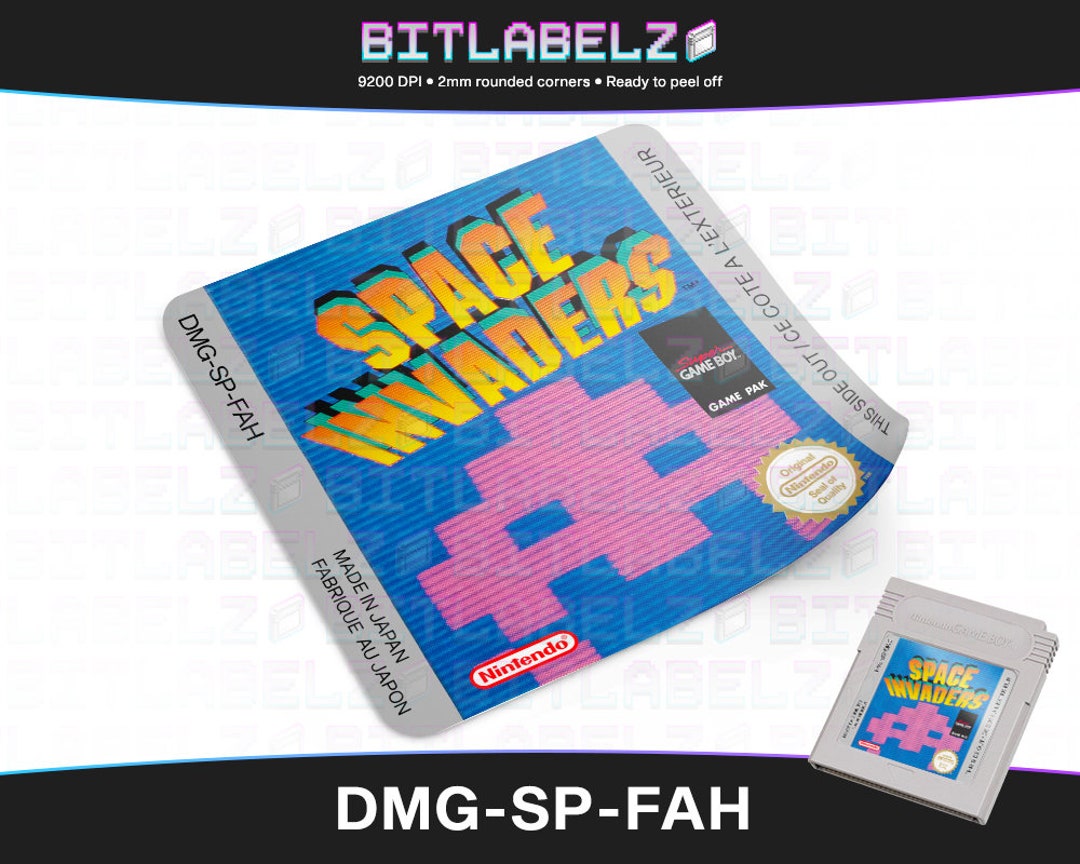 Space Invaders » Replacement Label » DMG-SP-FAH - Etsy