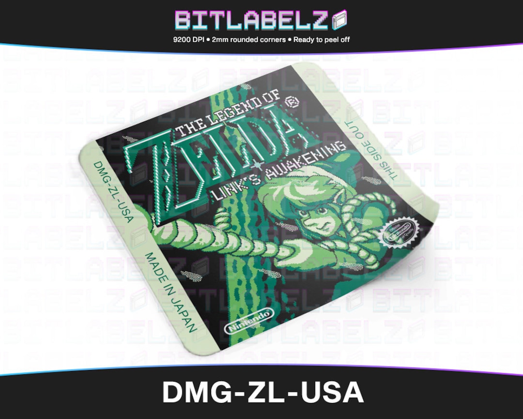 Legend of Zelda the - Link's Awakening » Custom Replacement Label » DMG ...