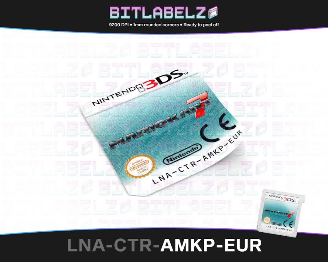 Mario Kart 7 » Replacement Label » AMKP-EUR - Etsy