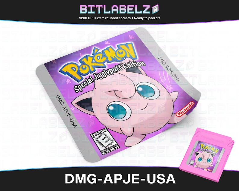 Pokemon Pink - Jigglypuff Edition » Custom Replacement Label » DMG-APJE ...
