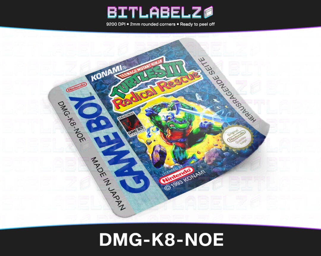 Teenage Mutant Ninja Turtles III: Radical Rescue » Replacement Label ...