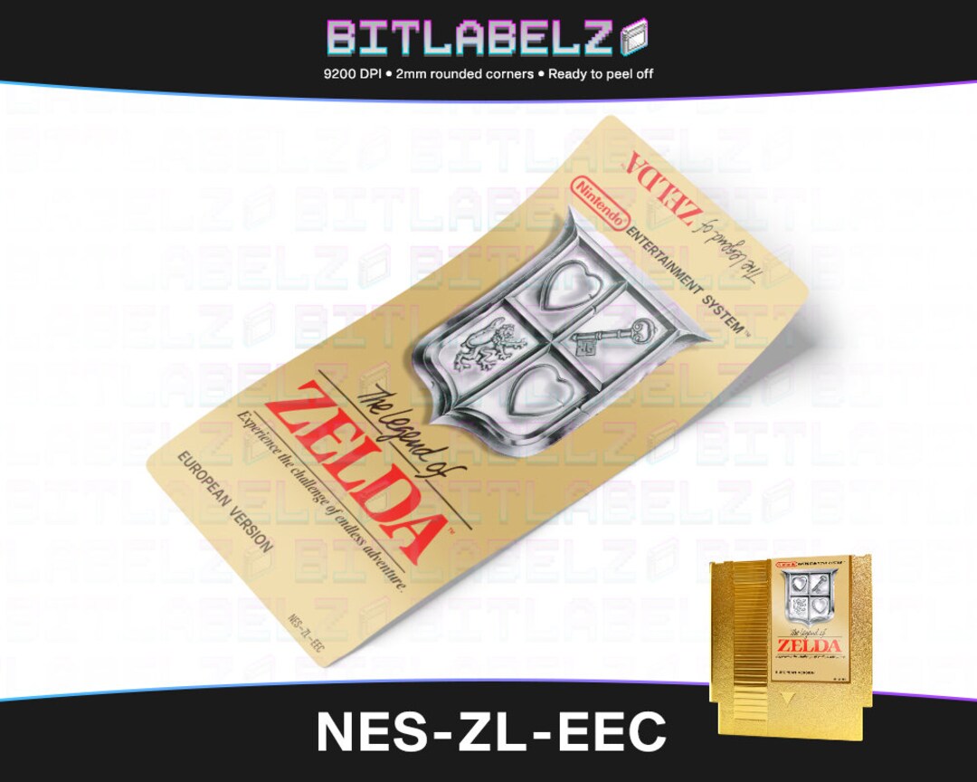 The Legend of Zelda » Replacement Label » NES-ZL-EEC - Etsy