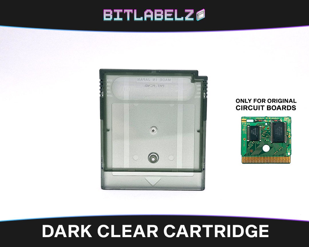 Dark Clear Game Boy Replacement Cartridge Shell » Replacement Housing ...