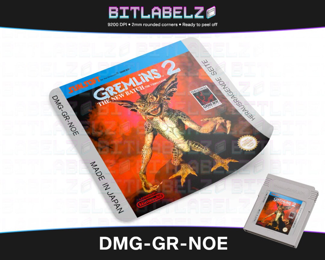Gremlins 2: the New Batch » Replacement Label » DMG-GR-NOE - Etsy