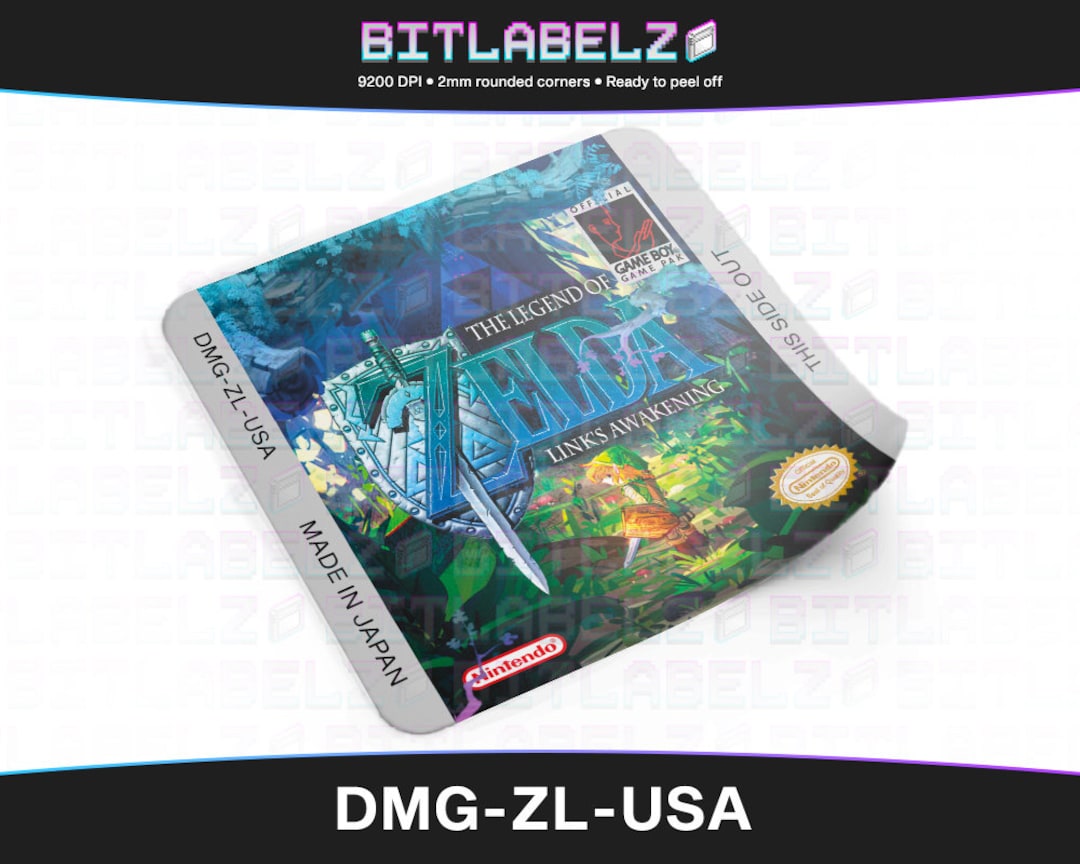 Legend of Zelda the - Link's Awakening » Custom Replacement Label » DMG ...