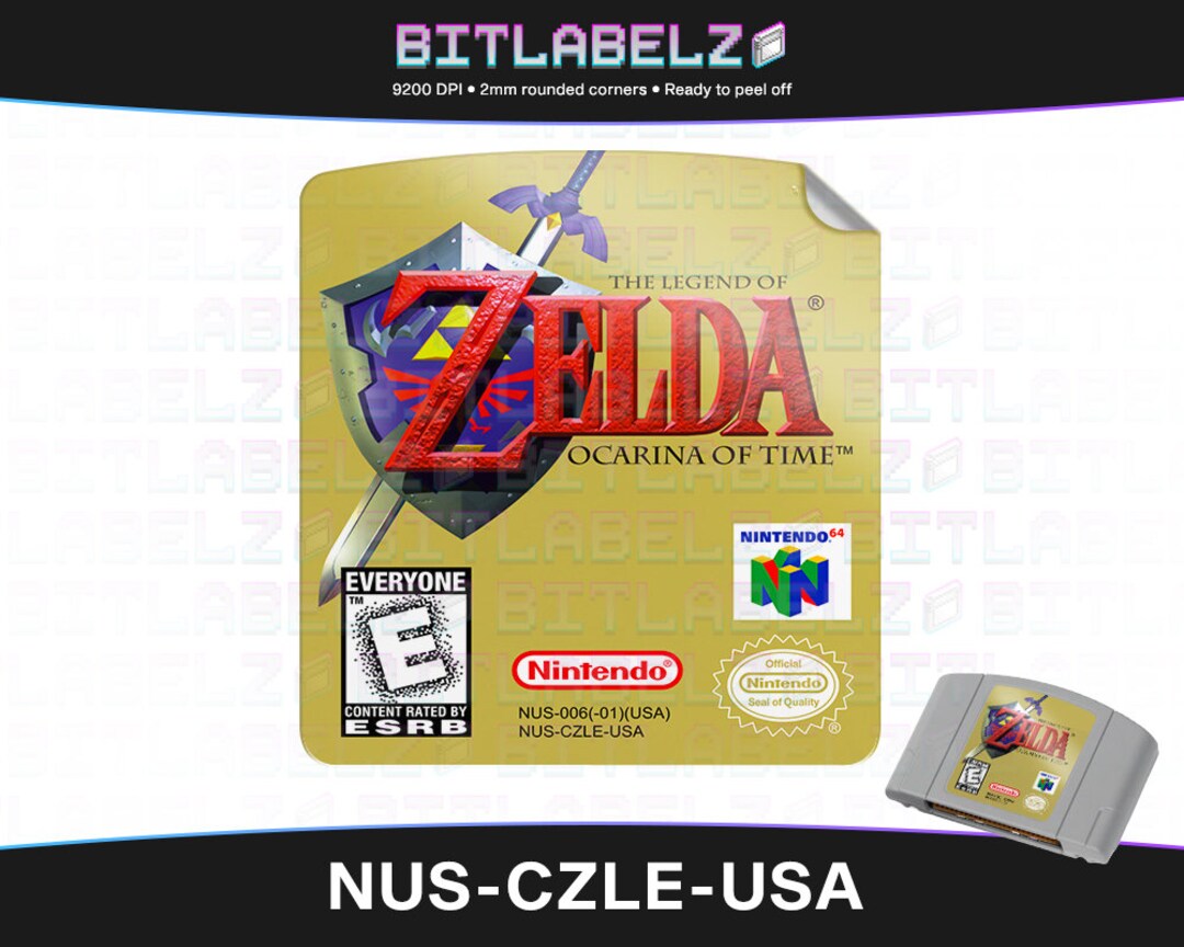 The Legend of Zelda: Ocarina of Time » Replacement Label » NUS-CZLE-USA ...