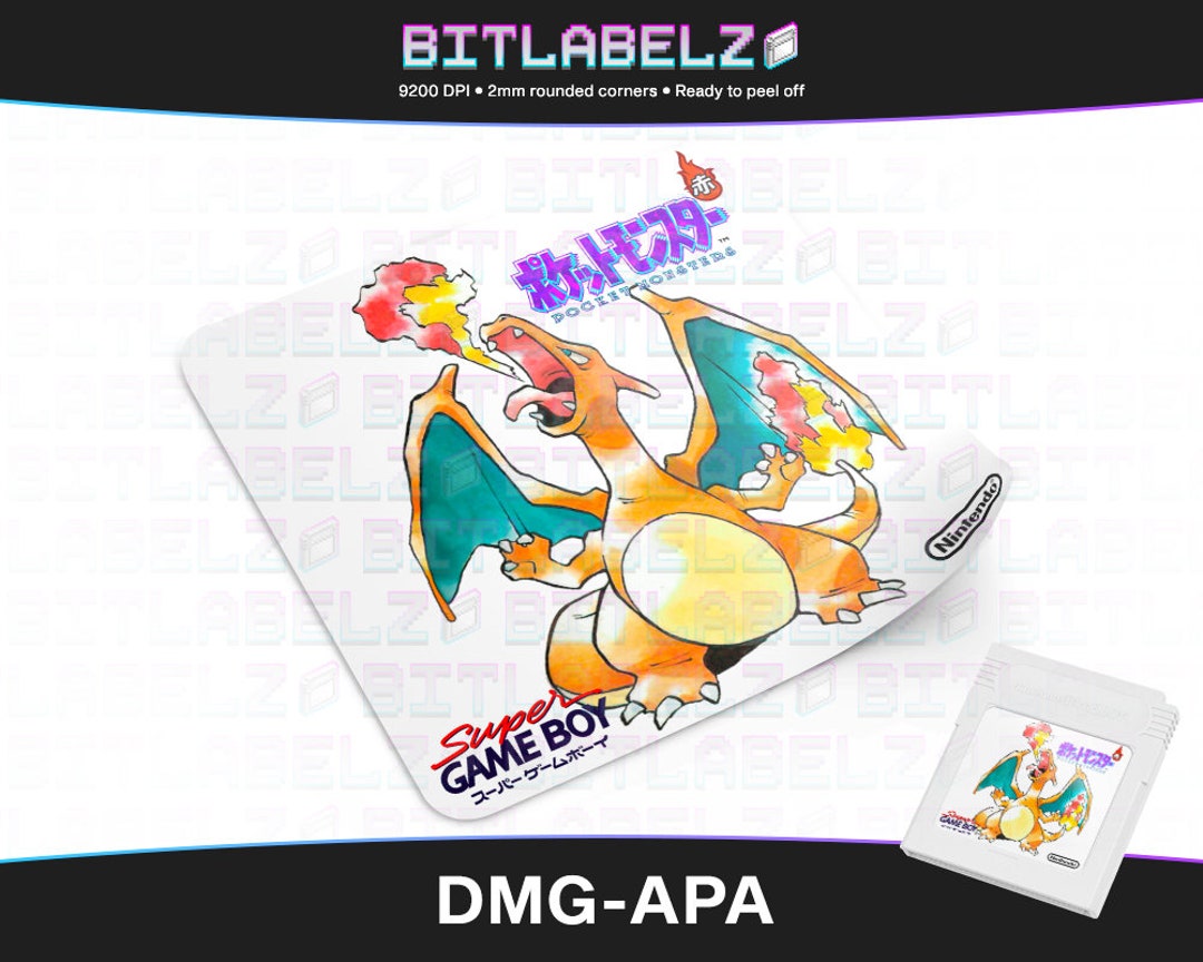 Pokemon Red » Custom Replacement Label » DMG-APA - Etsy
