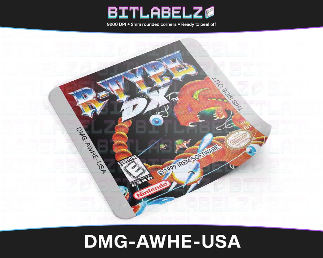 R-type Dx » Replacement Label » DMG-AWHE-USA - Etsy