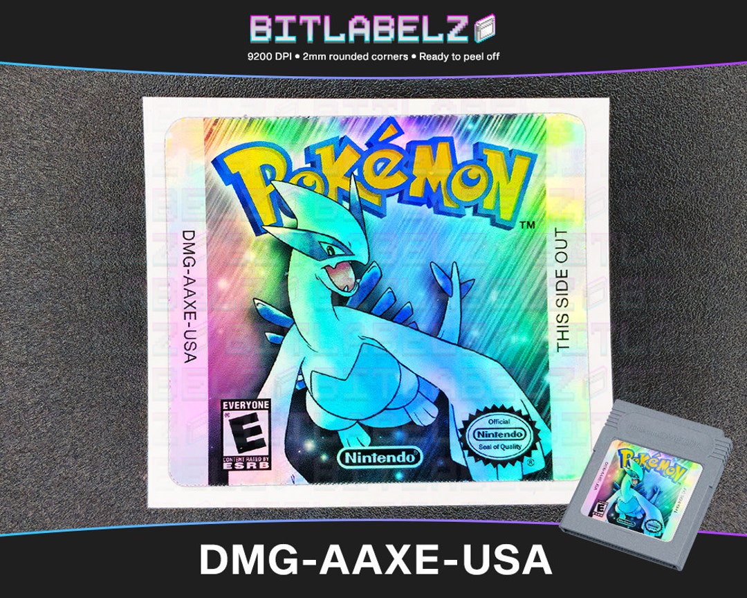 Pokemon Silver » Replacement Label » DMG-AAXE-USA » Holographic Effect ...