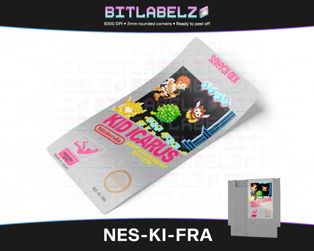 Kid Icarus » Replacement Label » NES-KI-FRA - Etsy