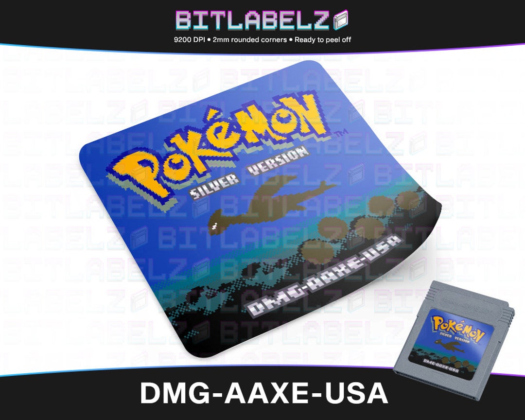 Pokemon Silver Version » Custom Replacement Label » DMG-AAXE-USA - Etsy