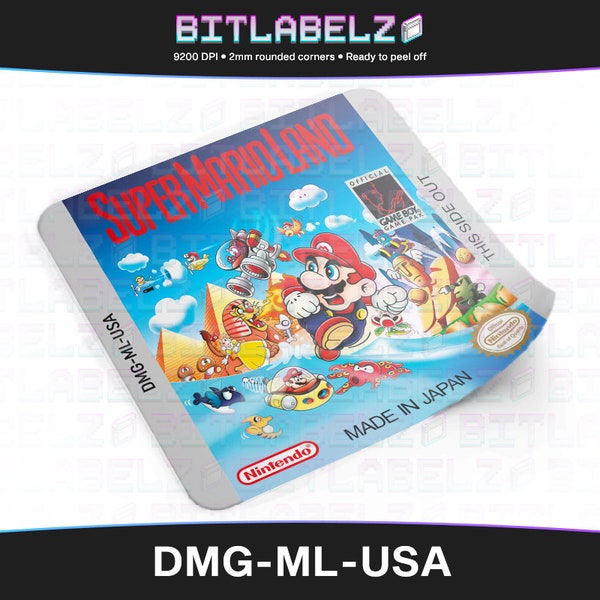 Super Mario Land Label - Etsy