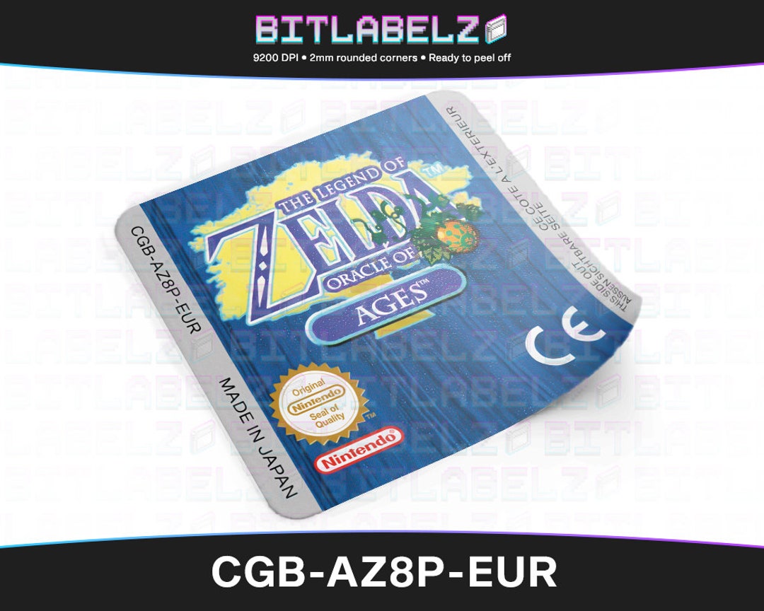 The Legend of Zelda: Oracle of Ages » Replacement Label » CGB-AZ8P-EUR ...