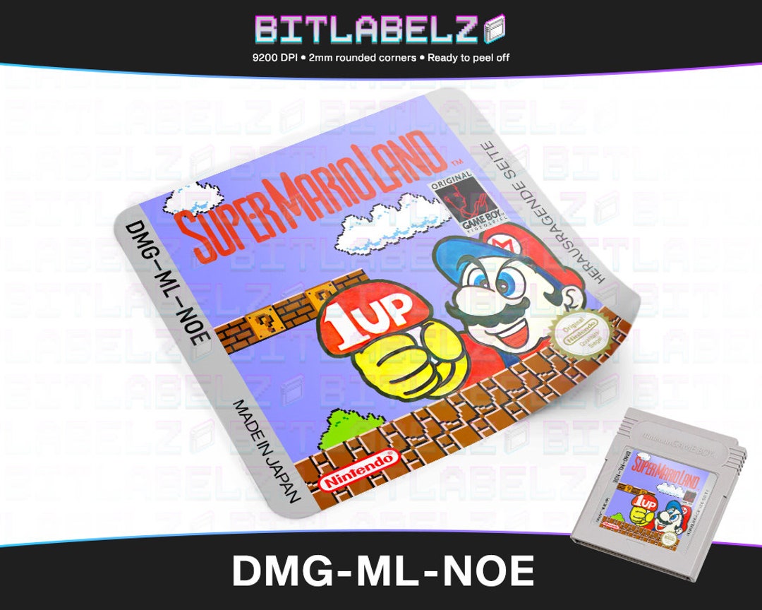 Super Mario Land » Custom Replacement Label » DMG-ML-NOE - Etsy
