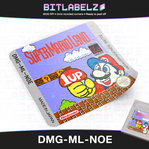 Mario Land Label - Etsy