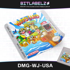 Wario Land - Super Mario Land 3 » Replacement Label » DMG-WJ-USA - Etsy