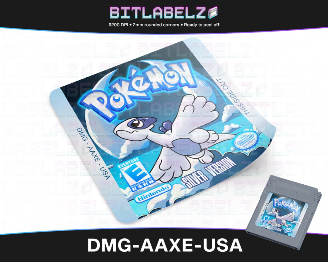 Pokemon Silver Version » Custom Replacement Label » DMG-AAXE-USA - Etsy