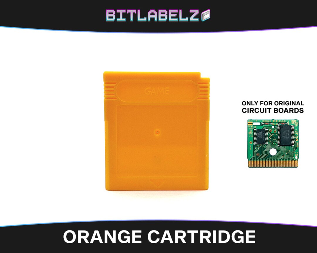 Orange Game Boy Replacement Cartridge Shell » Replacement Housing [GAME ...