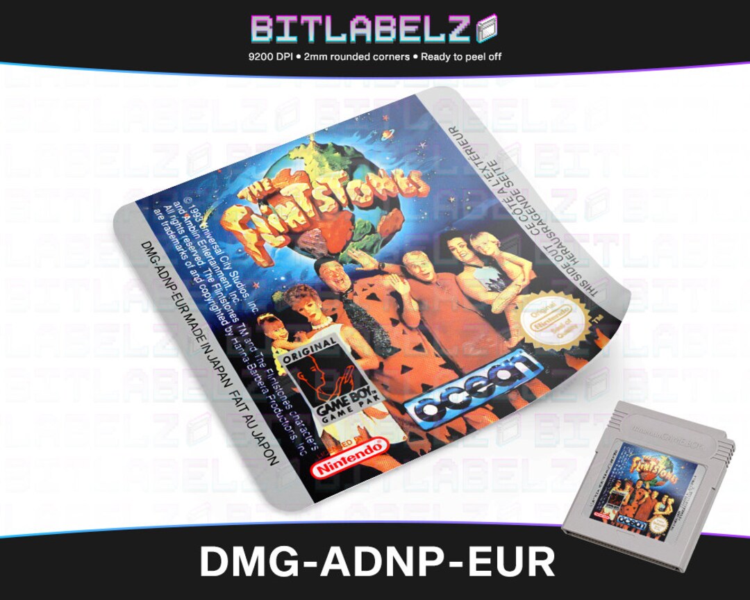 The Flintstones » Replacement Label » DMG-ADNP-EUR - Etsy