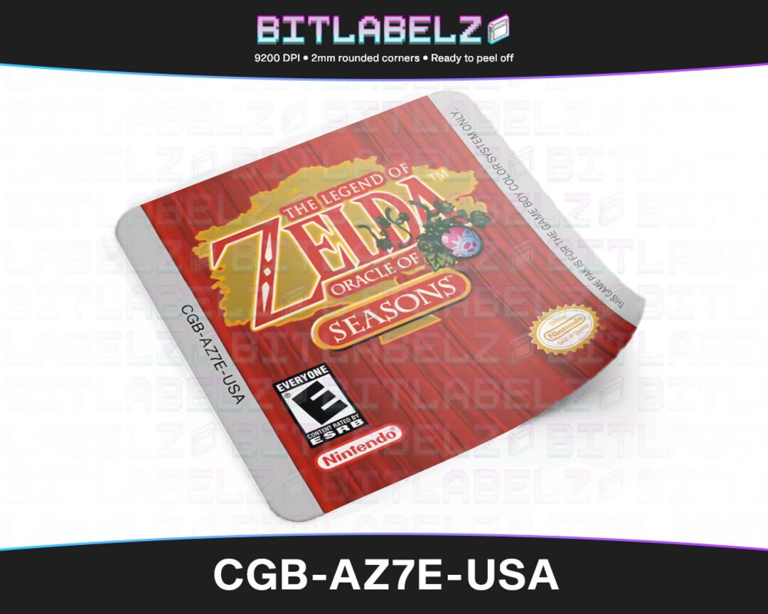 The Legend of Zelda: Oracle of Seasons » Replacement Label » CGB-AZ7E ...
