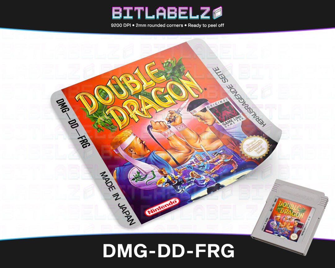 Double Dragon » Replacement Label » DMG-DD-FRG - Etsy