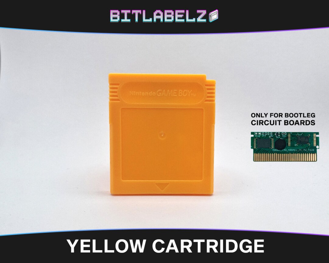 Yellow Bootleg Game Boy Replacement Cartridge Shell » Replacement ...
