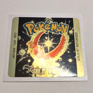 Pokemon Gold 97' Reforged » Custom Replacement Label » Gold Effect - Etsy