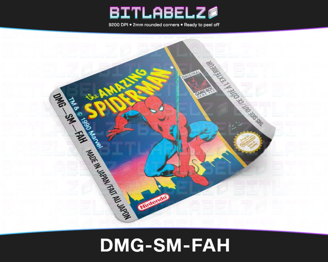 The Amazing Spider-man » Replacement Label » DMG-SM-FAH - Etsy