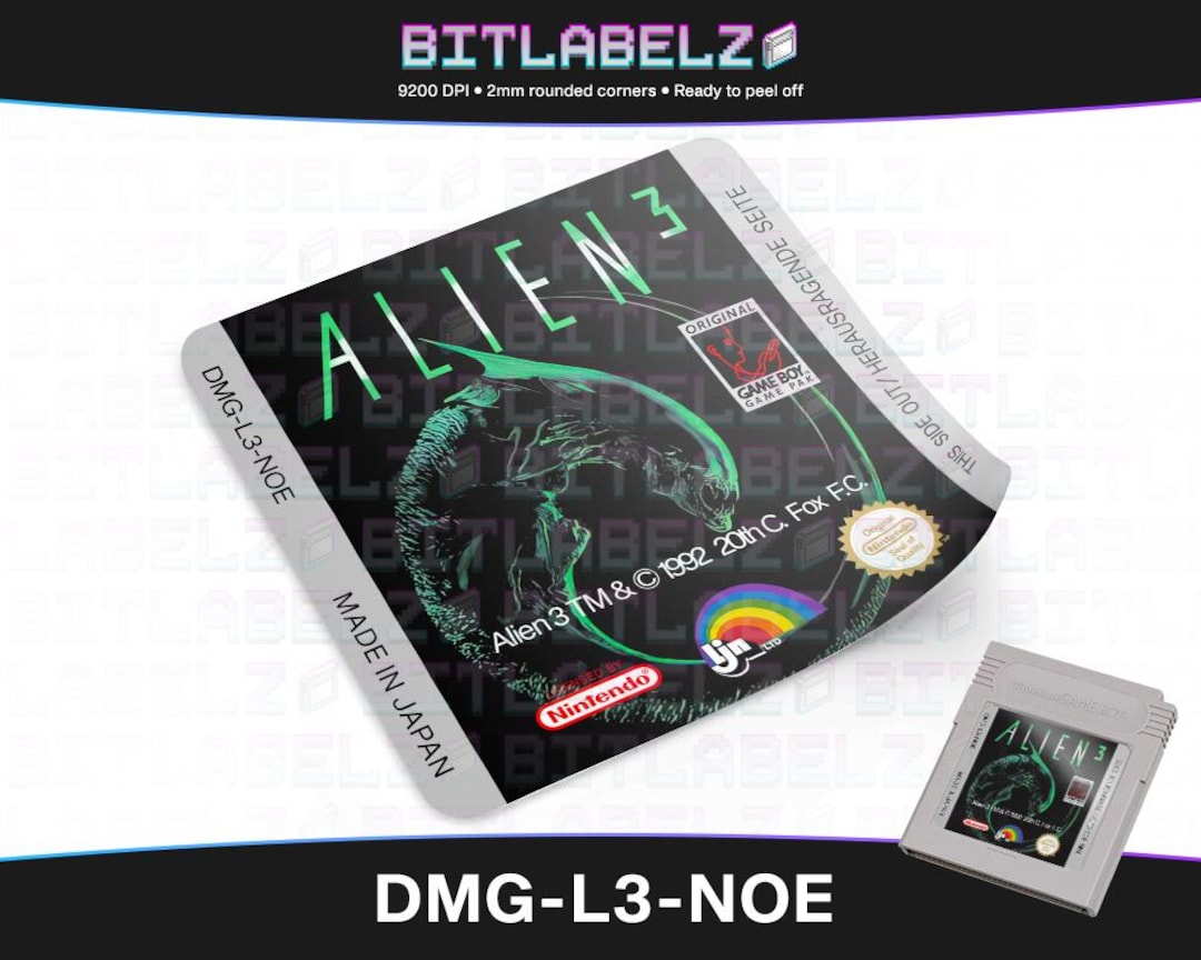 Alien 3 » Replacement Label » DMG-L3-NOE - Etsy
