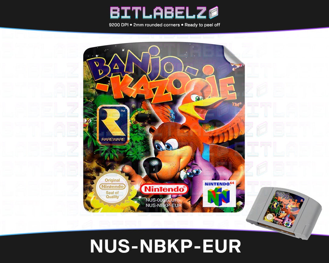 Banjo-kazooie » Replacement Label » NUS-NBKP-EUR - Etsy