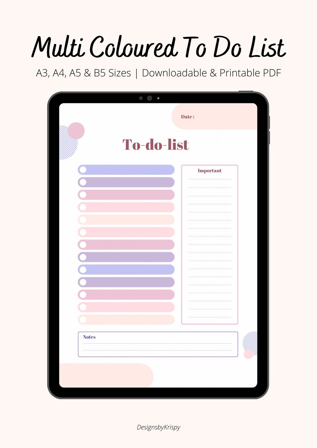 Minimalistic to Do List Template, Productivity Planner, Undated Task ...