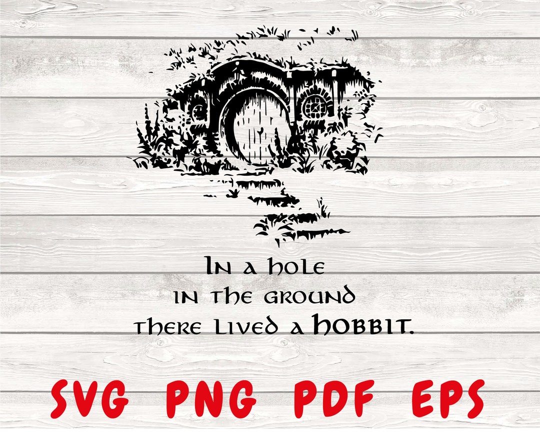 Lord of the Rings Svg, Hobbit House Svg, Doors of Hobbit, Frodo, Hobbit ...