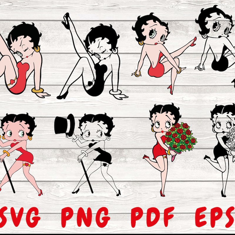 Betty Boop Ornament Svg - Etsy