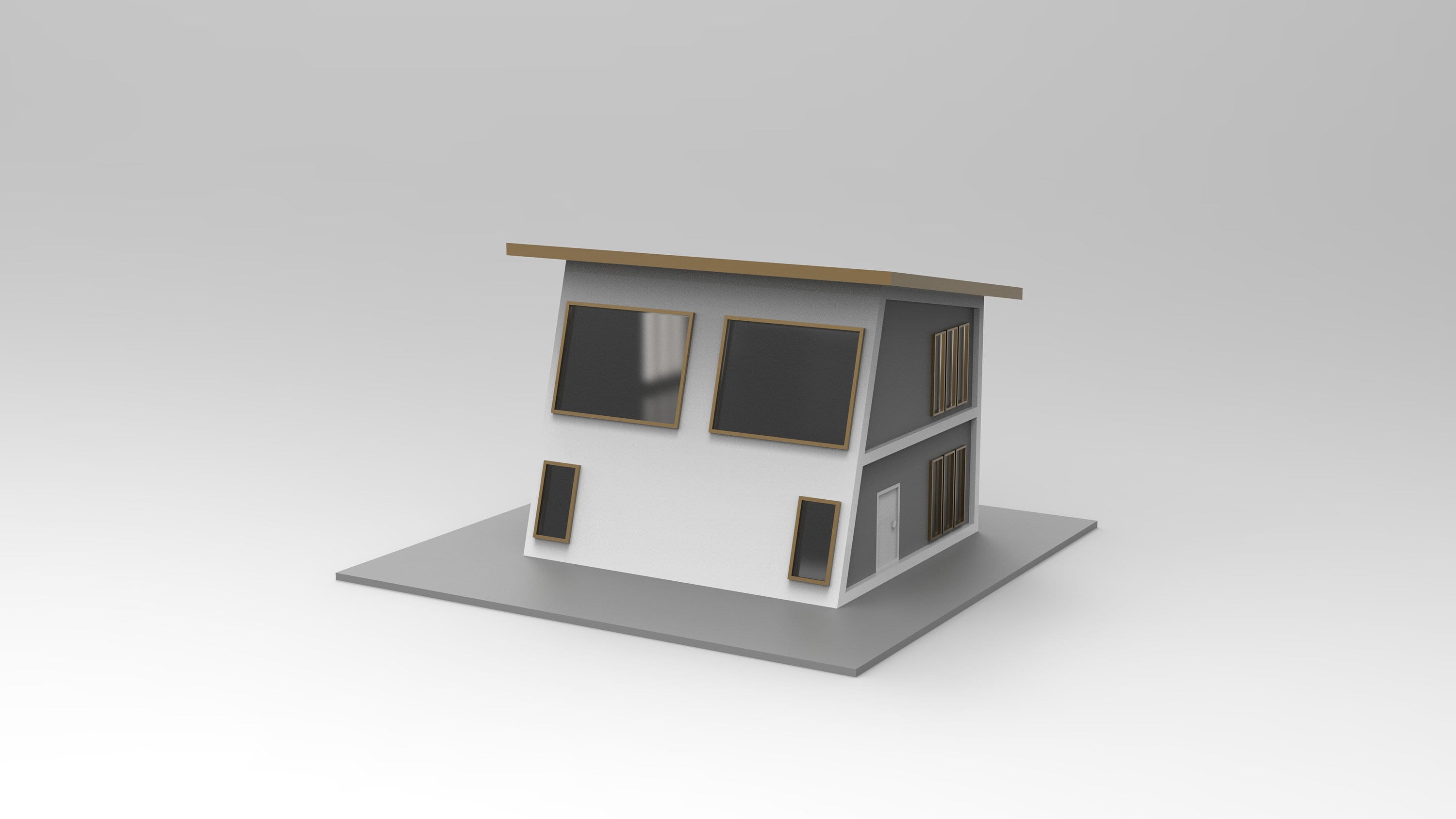 STL House 3D Print Exterior Design House Papercraft Laser - Etsy