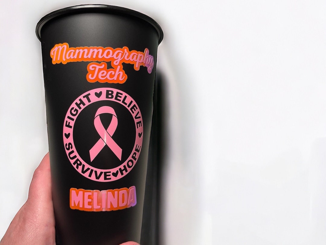 Mammography Tumbler Cup Radiology Drink Rad Tech Mammogram Mammo Breast ...