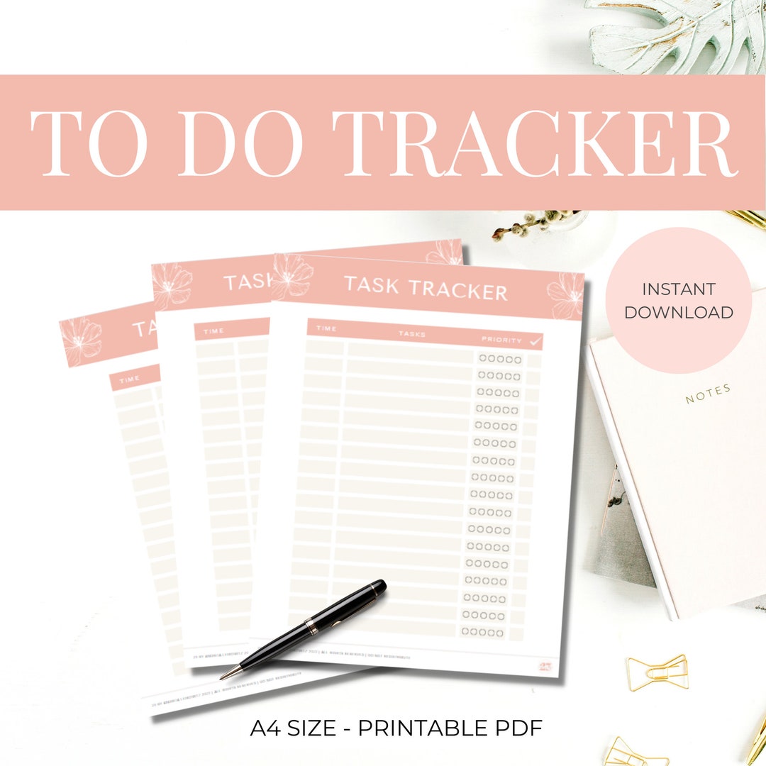 Printable to Do List, Simple Daily Planner, Pdf Planner, Checklist, A4 ...