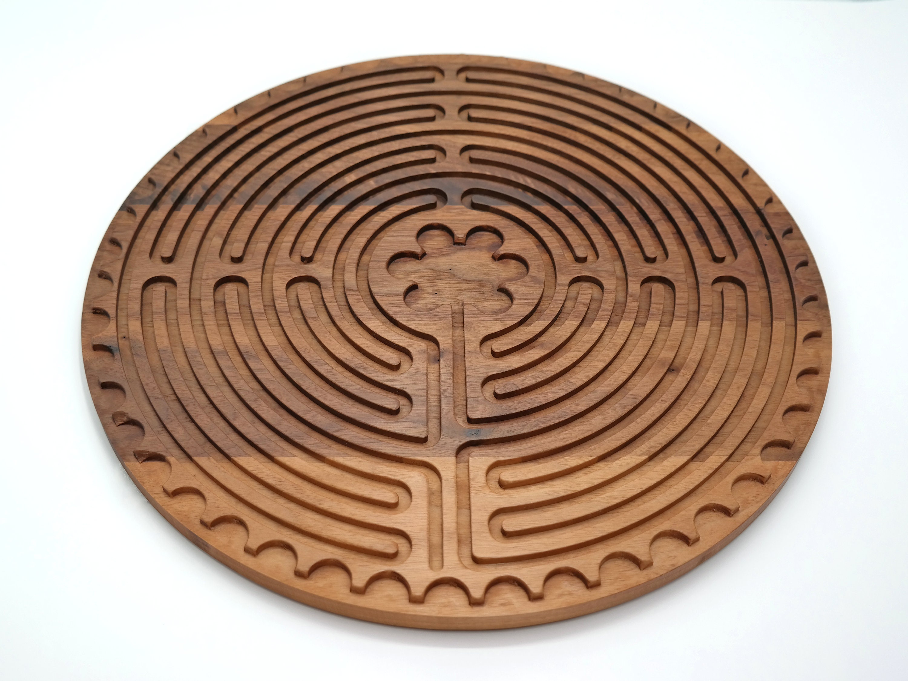 Chartres Cathedral Inspired Labyrinth Wall Art, Chartres Wooden ...