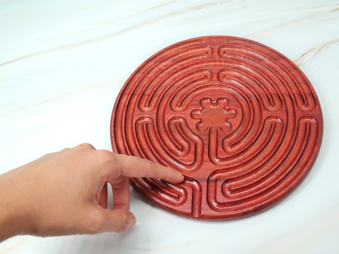 Chartres Labyrinth, Wooden Finger Labyrinth, Finger Labyrinth, Finger ...