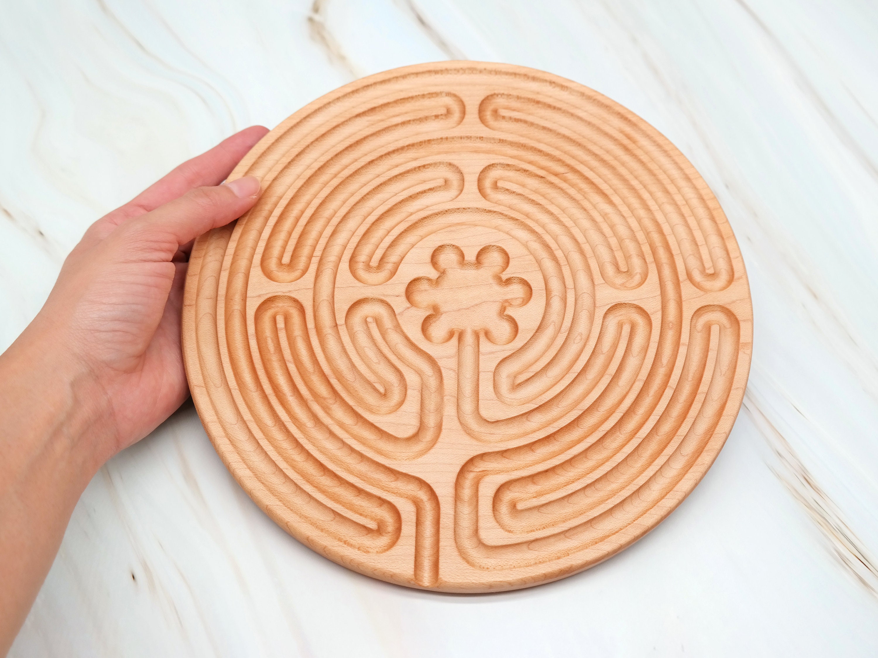 Chartres Labyrinth, Wooden Finger Labyrinth, Finger Labyrinth, Finger ...