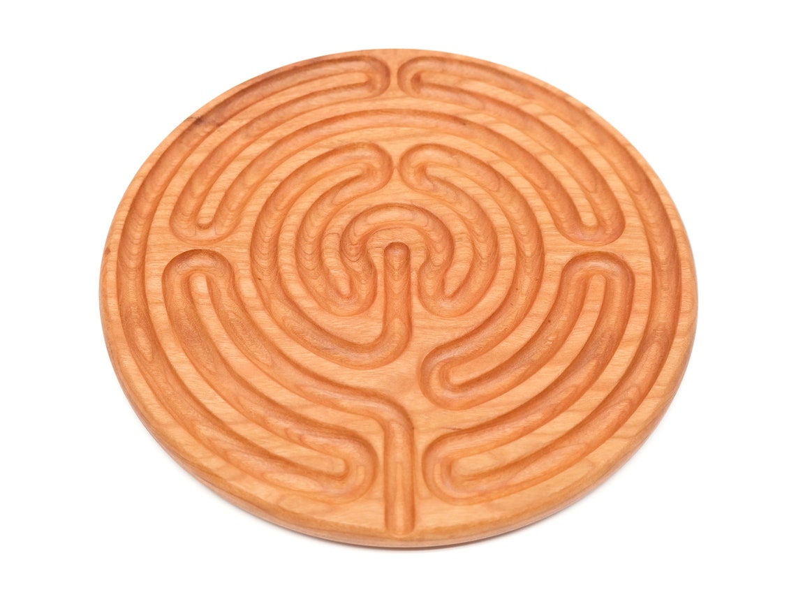 Finger Labyrinth, Wooden Finger Labyrinth, Meditation Labyrinth ...
