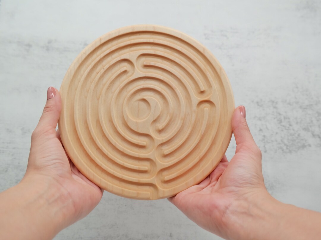Finger Labyrinth, Wooden Finger Labyrinth, Meditation Labyrinth ...