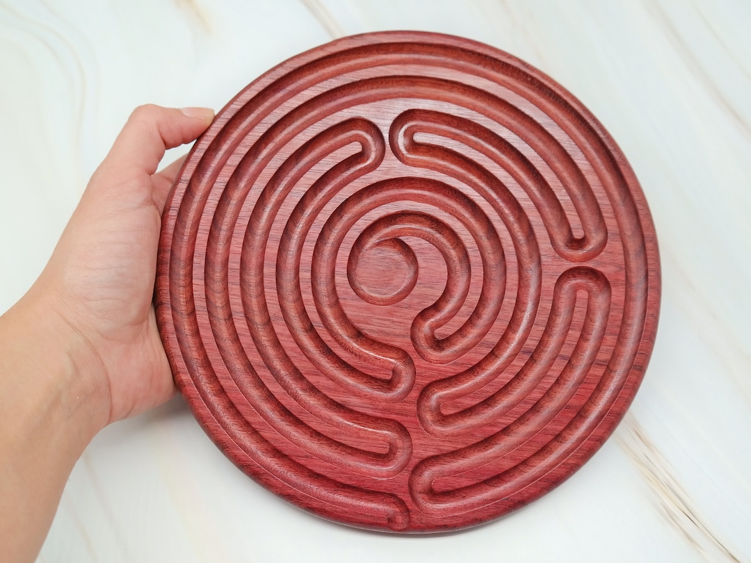 Finger Labyrinth, Wooden Finger Labyrinth, Meditation Labyrinth ...
