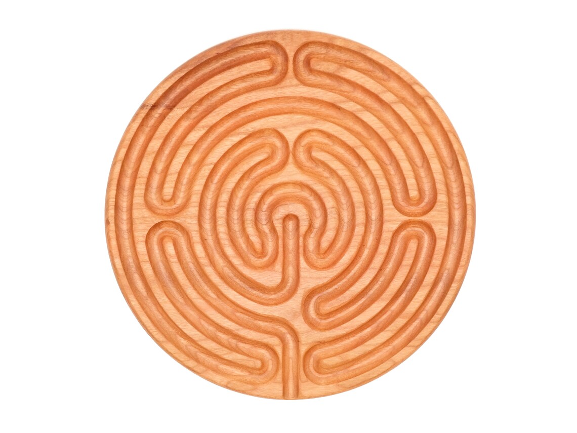 Finger Labyrinth, Wooden Finger Labyrinth, Meditation Labyrinth ...