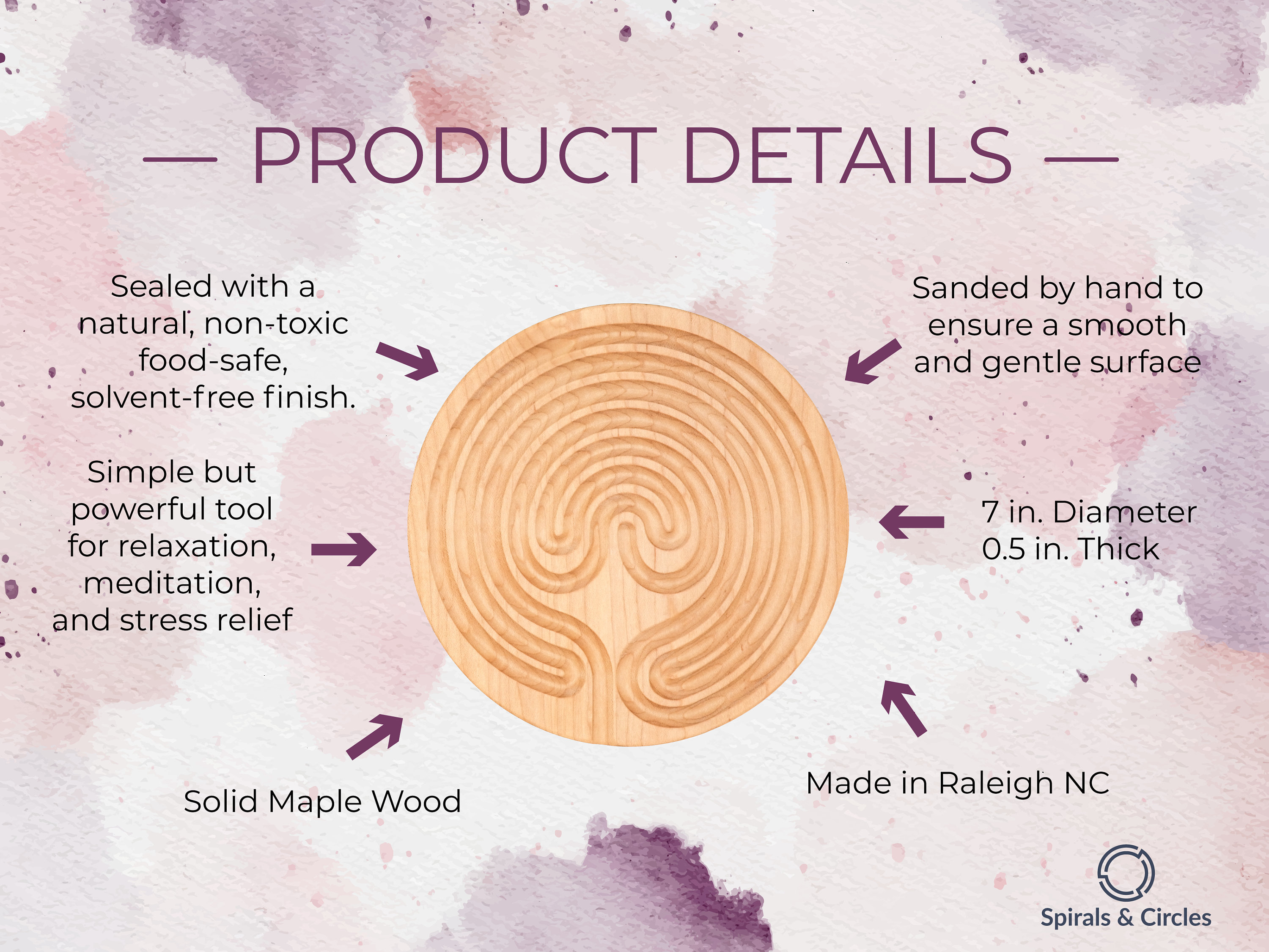 Hand Labyrinth, Finger Maze, Stress Relief Tools, Maze, Wooden Finger ...