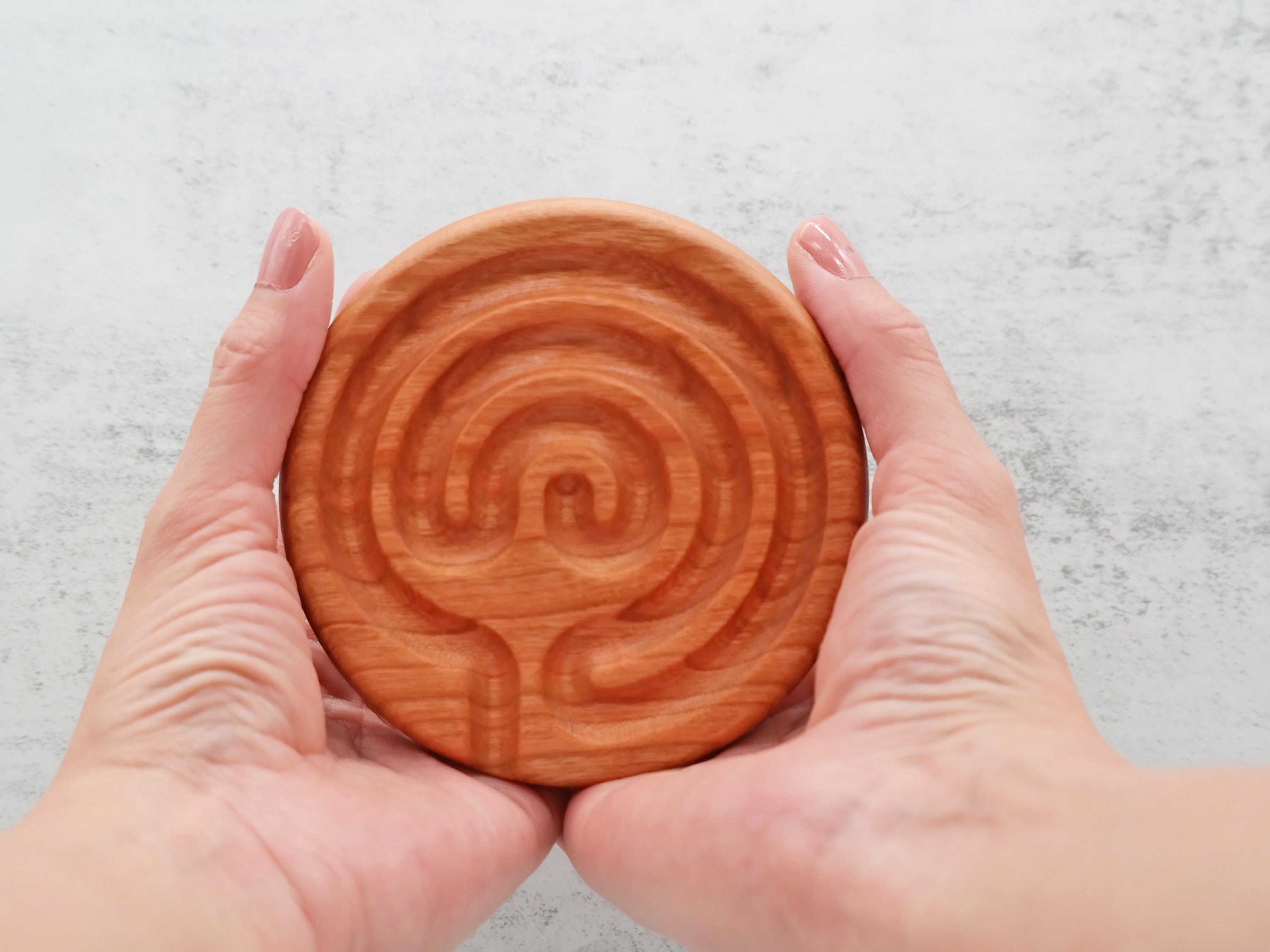 Pocket Labyrinth, Wooden Finger Labyrinth, Finger Labyrinth, Finger ...
