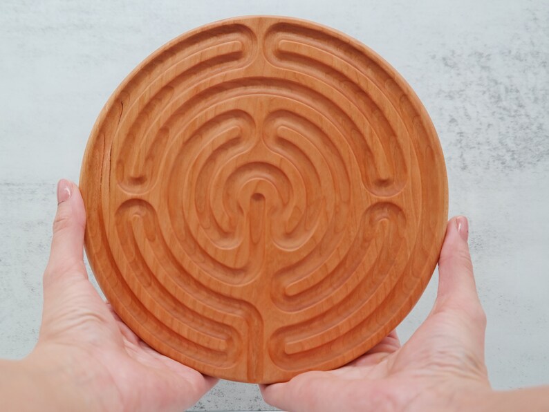 Finger Labyrinth, Wooden Finger Labyrinth, Meditation Labyrinth ...