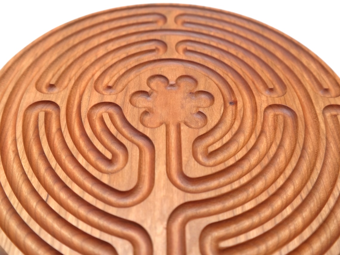 Chartres Labyrinth Wooden Finger Labyrinth Finger Labyrinth - Etsy